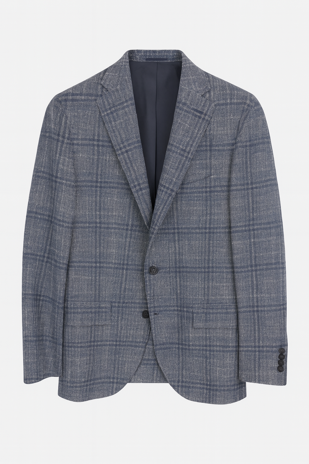 SANTARELLI Sports Jacket | Navy Check – Burrows Clothiers