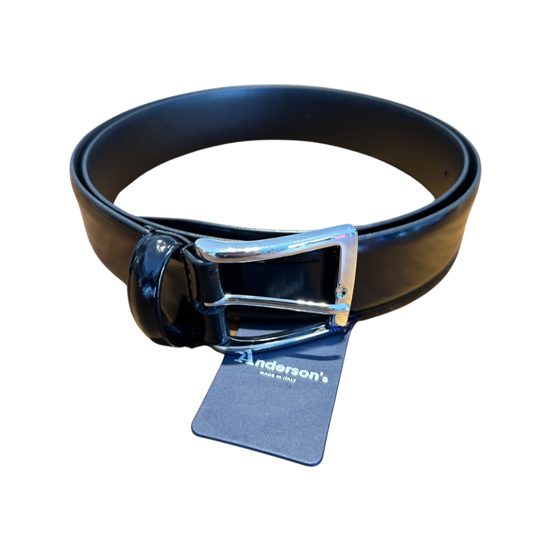 ANDERSON'S Dress Belt | Black – Burrows Clothiers